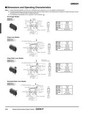D2SW-P01L1-2M Datasheet PDF | Omron - AiPCBA