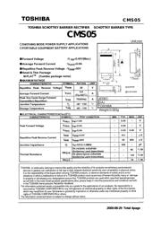 CMS05 Datasheet PDF | Toshiba - AiPCBA