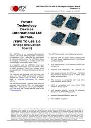 UMFT600A Datasheet PDF | FTDI Chip - AiPCBA