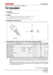 TK100A06N1,S4X Datasheet PDF | Toshiba - AiPCBA